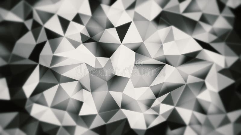Black and White Abstract Background of Triangles with Soft Edges Stock ...