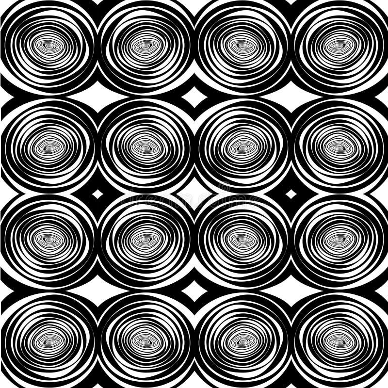 Black and White Abstract Circle Pattern Background Stock Vector ...