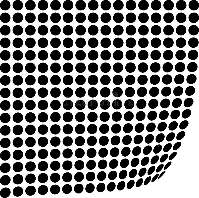 Abstract Circle Pattern in Black and White Stock Vector - Illustration ...