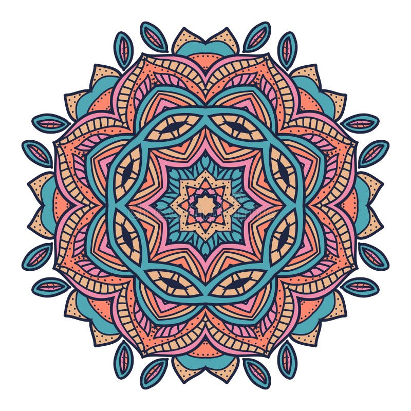 Black and White Abstract Circular Pattern. Stock Vector - Illustration ...