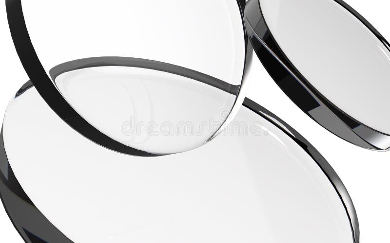 3d Glass Abstract Cubic Shape Background Render Stock Illustration ...