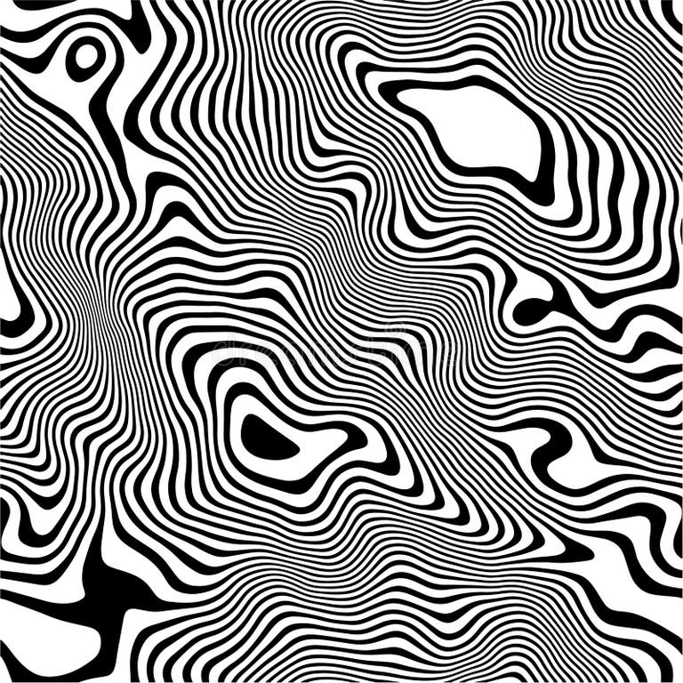 Black White Topographic Contours Lines Stock Illustrations – 154 Black ...