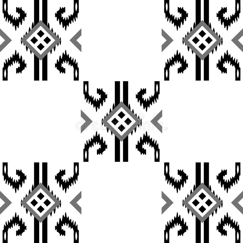 A Black and White Abstract Design, Repeated Pattern Border Stock Vector ...