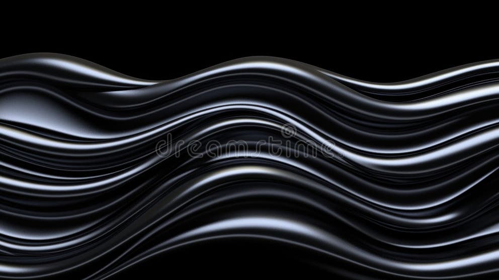 A Black and White Abstract Design with a Wave-like Pattern. Stock Image ...