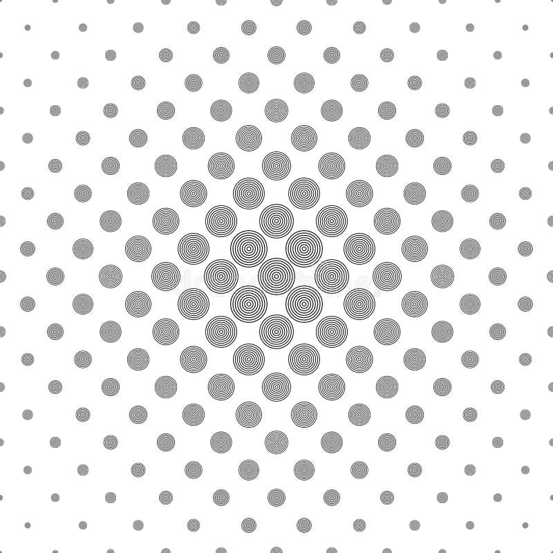 Black and White Abstract Disc Pattern Stock Vector - Illustration of ...