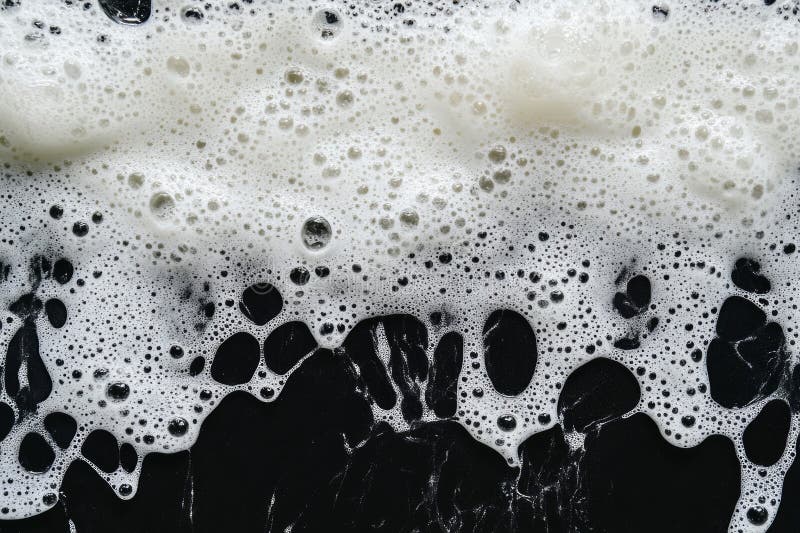 Black and White Abstract Foam Texture. Neural Network AI Generated ...