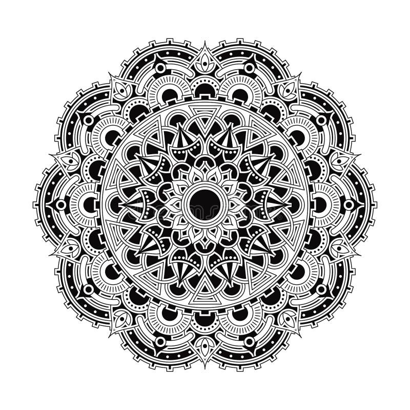 ABSTRACT MANDALA VECTOR stock vector. Illustration of greeting - 158249463
