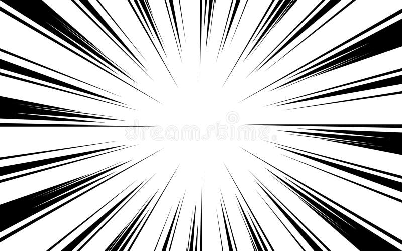 Black and White Abstract Manga Comic Background with Halftone. Vector ...