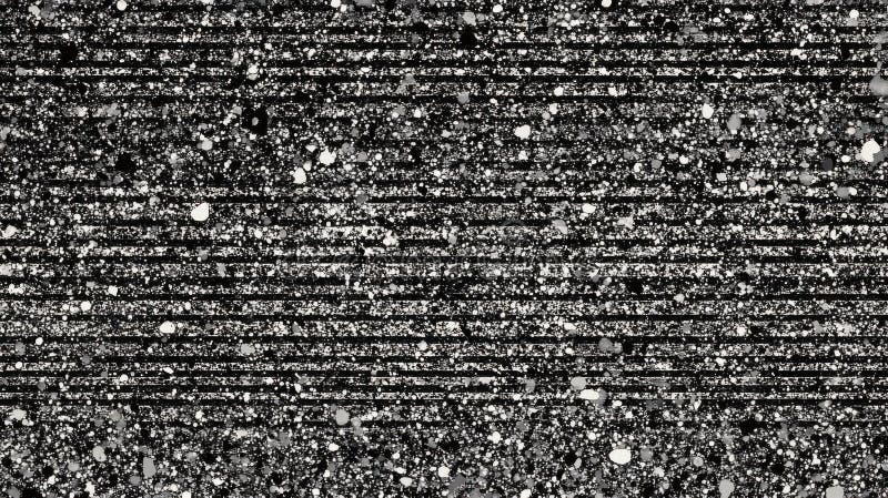 Black and White Abstract Particle Pattern with Horizontal Lines and ...