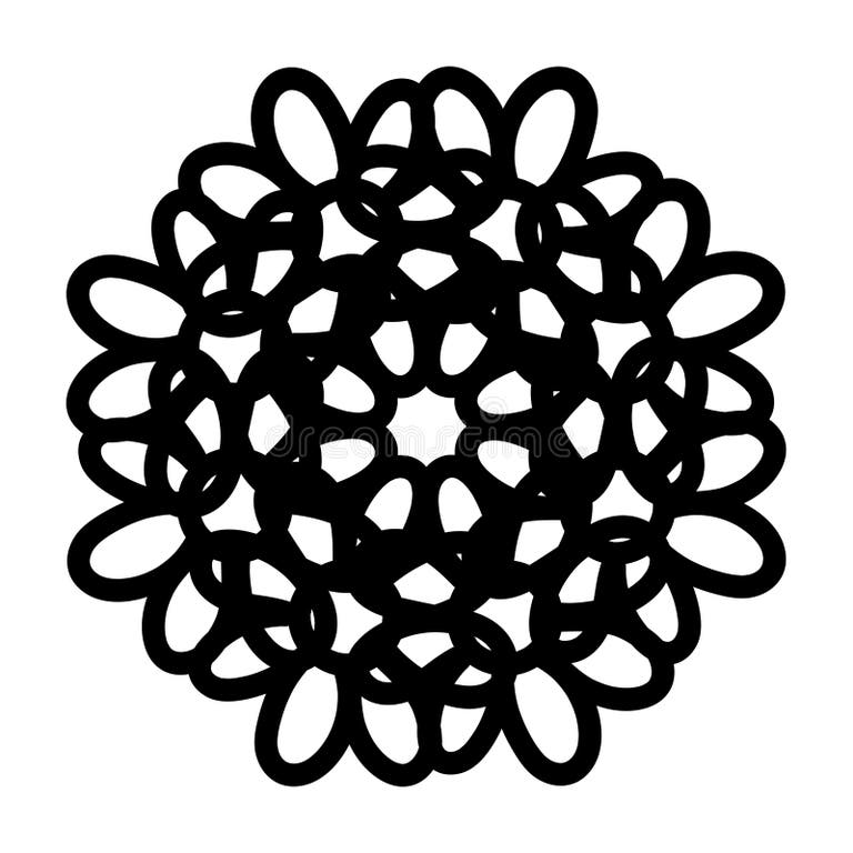 Round Mandala Shape Stock Illustrations – 64,487 Round Mandala Shape ...