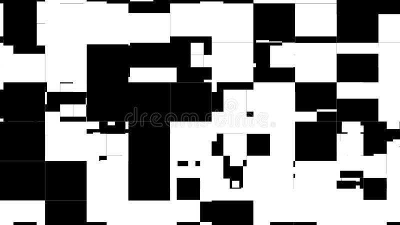 Black and White Abstract Rectangular Block Pattern Backdrop Stock Video ...