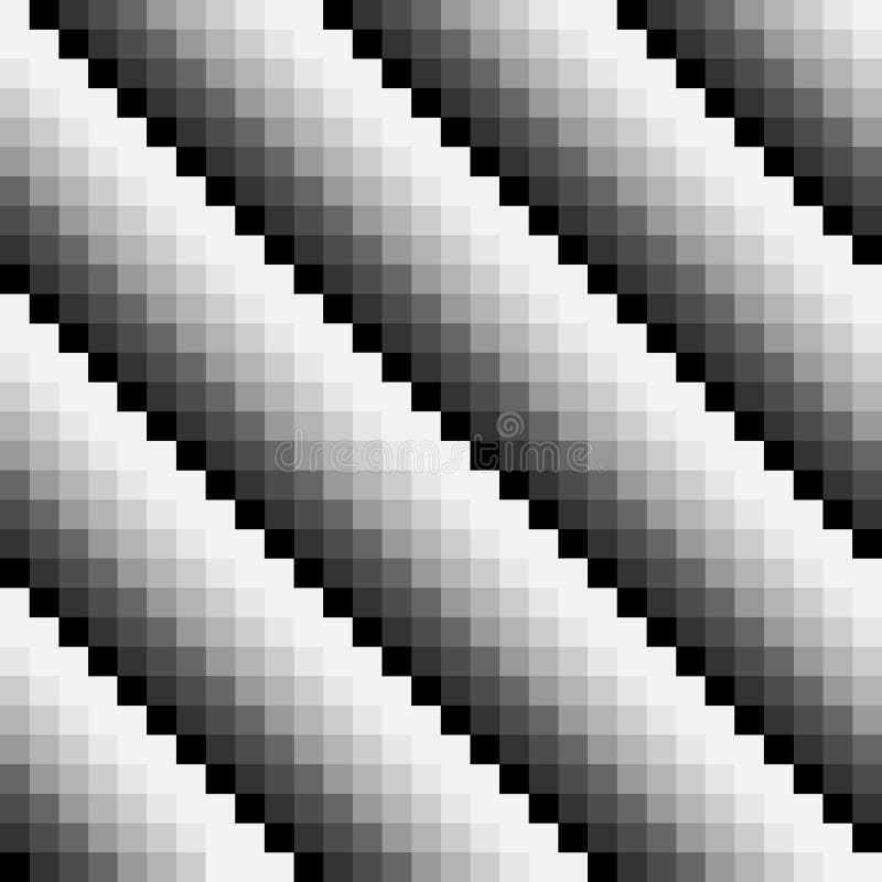 Black and White Abstract Seamless Pixel Pattern Stock Illustration ...