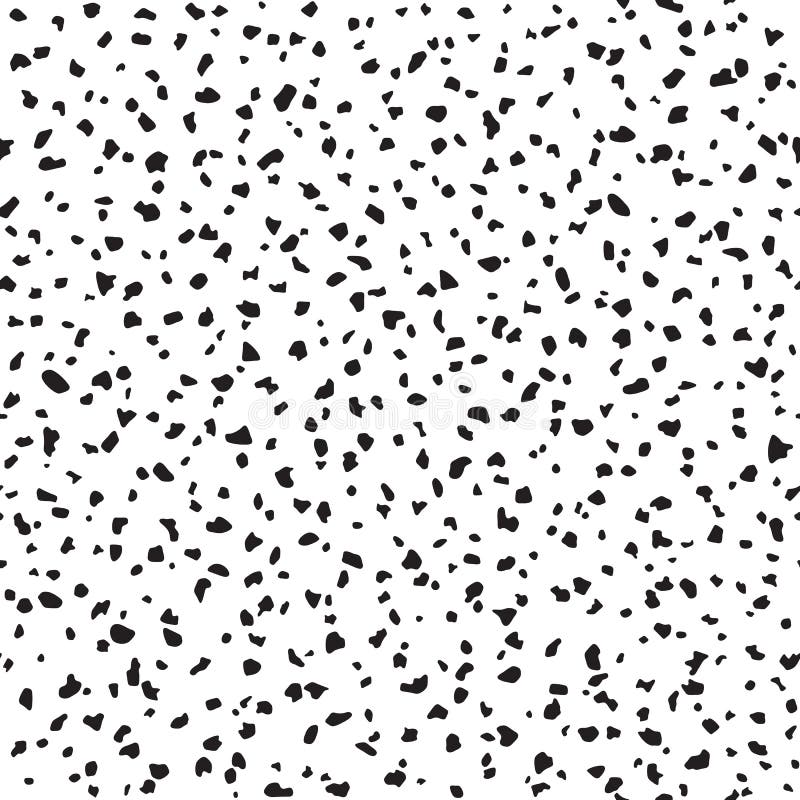 Black and White Abstract Shapes Seamless Vector Pattern. Black and ...