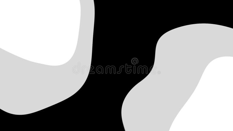 Abstract Black and White Blobs Morphing and Moving. Motion Stock Video ...