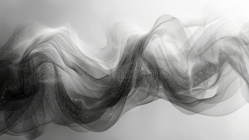 Black and White Abstract Smoke Stock Illustration - Illustration of ...