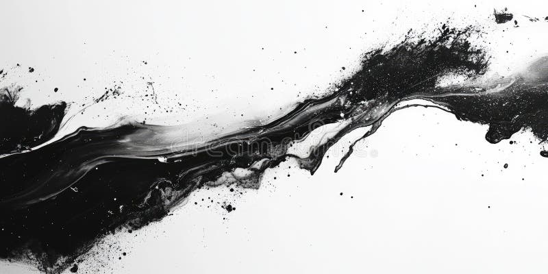 Black and White Abstract Splash Art Creating Dynamic Textures and ...