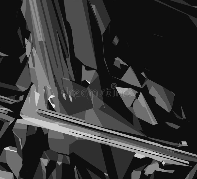 Black and White Abstract Texture Stock Illustration - Illustration of ...