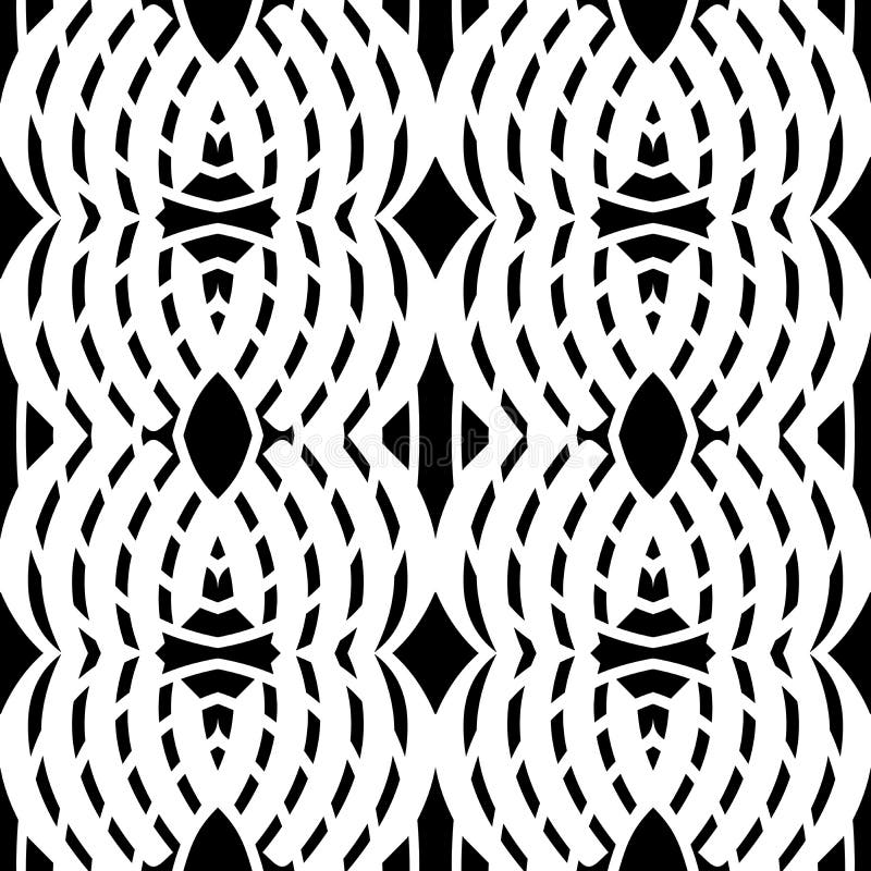 Black and White Abstract Vector Background and Seamless Repeat Pattern ...