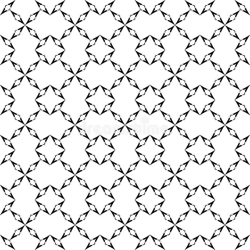 Black and White Seamless Repeat Pattern and Vector Image Design Stock ...