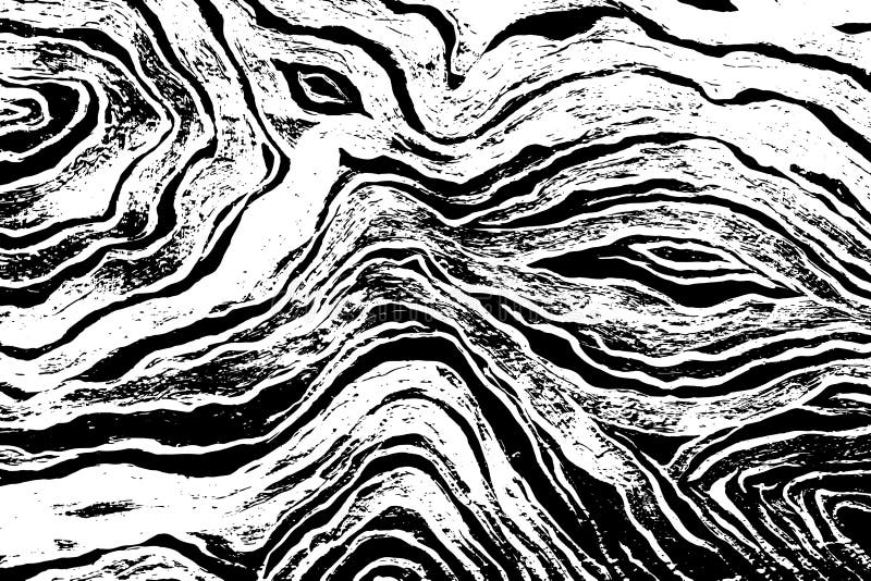 Black and White Abstract Wave Grunge Pattern. Vector Background. Stock ...