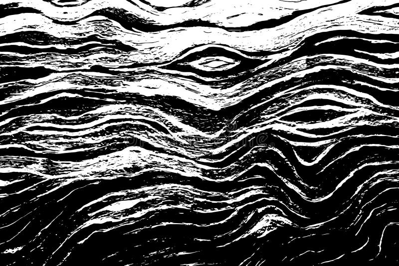 Black and White Abstract Wave Grunge Pattern. Vector Background. Stock ...