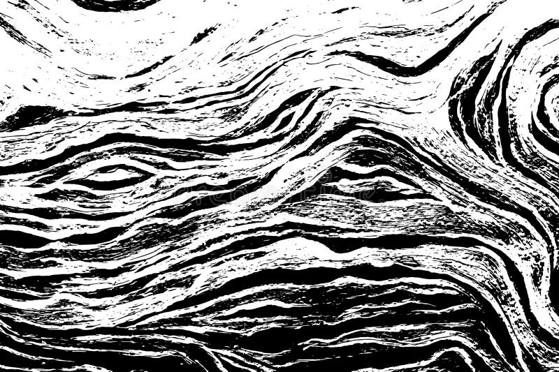 Black and White Abstract Wave Grunge Pattern. Vector Background. Stock ...