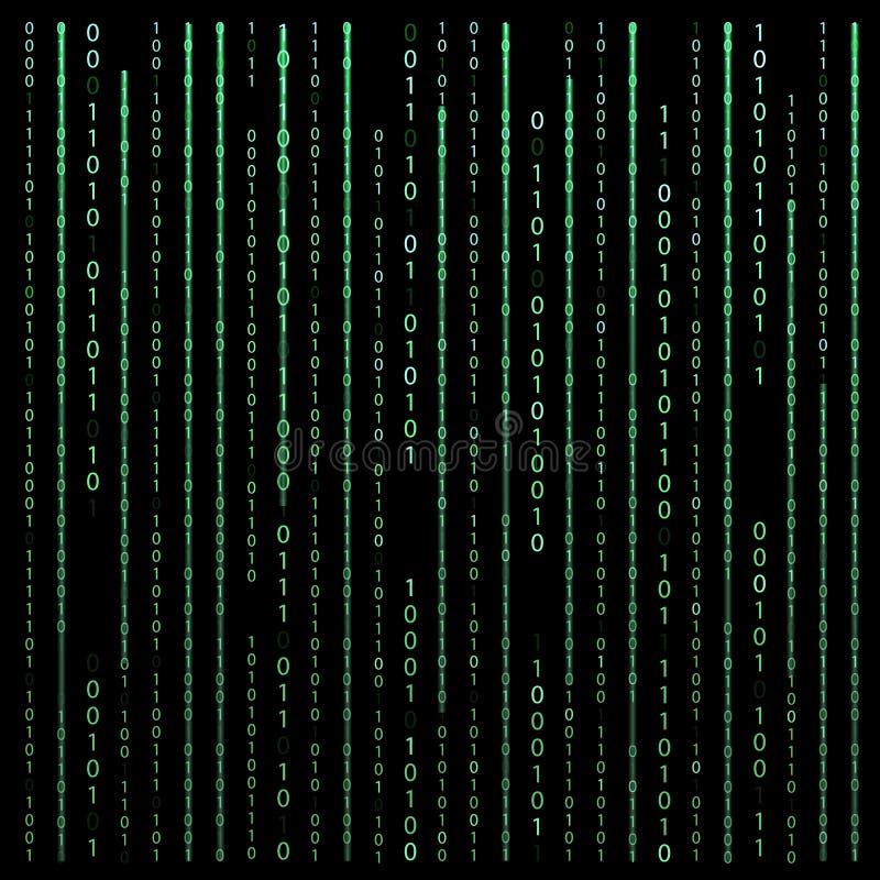 Black and White. Algorithm Binary Code with Digits on Background Stock ... Black and White. Algorithm Binary Code with Digits on Background Stock ...