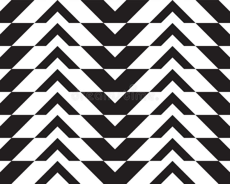 Black and White Alternating Thick Chevron with Horizontal Cut Stock ...