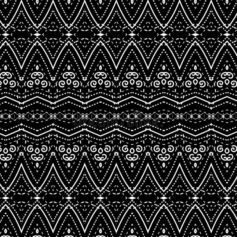 Black and White Ancient Concept Pattern Design Stock Image - Image of ...