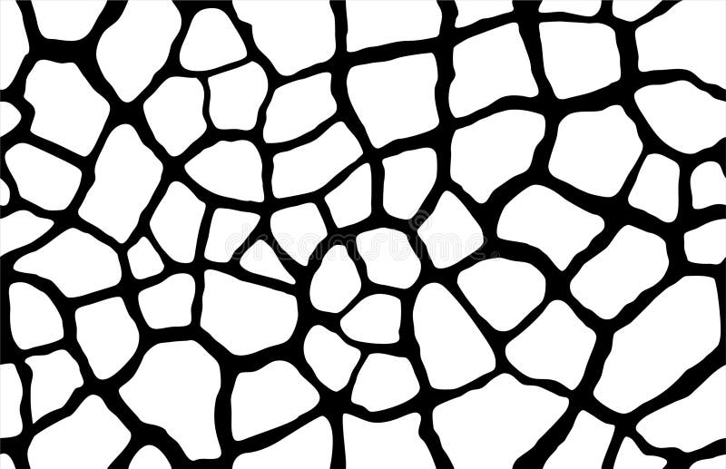 Print Black and White Animal Skin Texture Giraffe Pattern Repeat ...