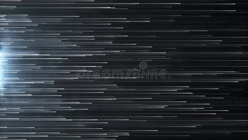 Black and White Animation of Bright Particles Flying Horizontally ...