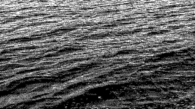 Black-and-white Animation of Moving Water Surface and Splashes with a ...