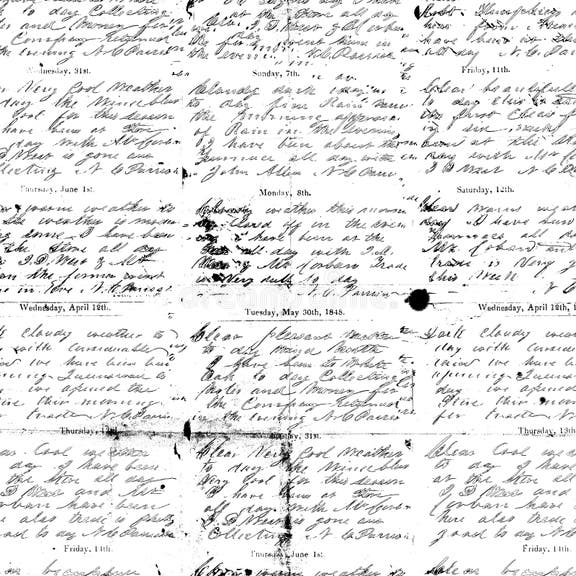 Black and White Antique Script Handwriting Background Stock Image ...