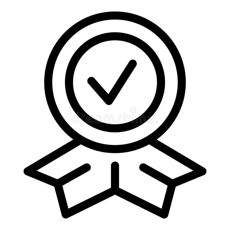 Black and White Approved Badge Icon Stock Vector - Illustration of ...