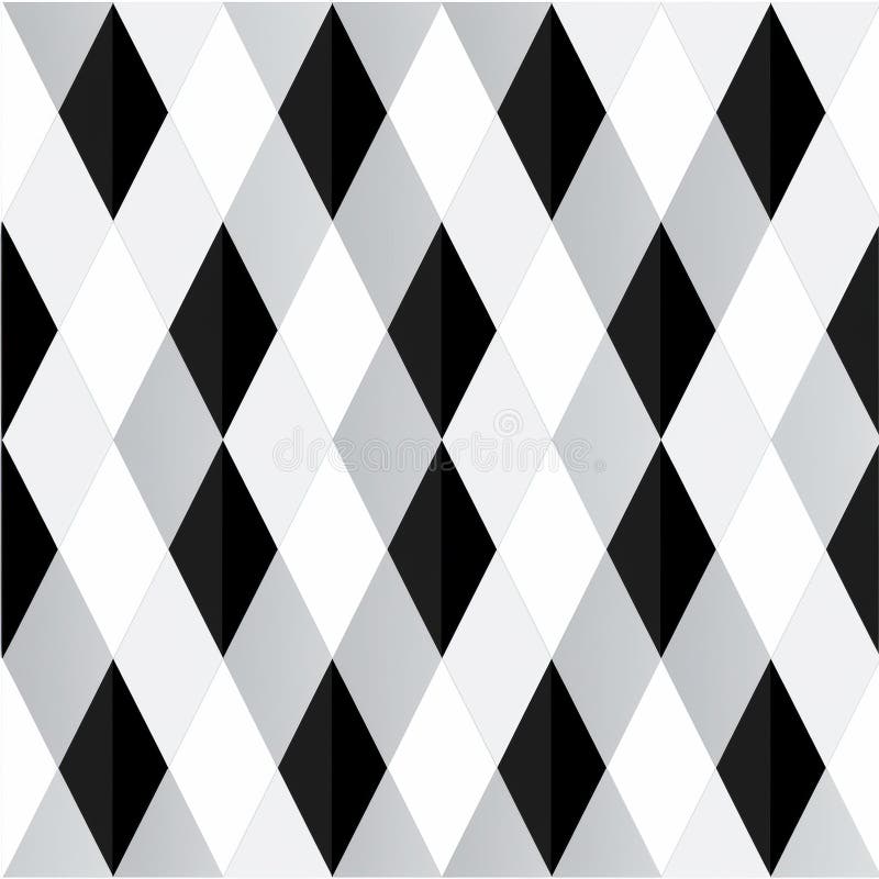 Black and White Argyle Pattern: Unmodulated Color with Mismatched ...