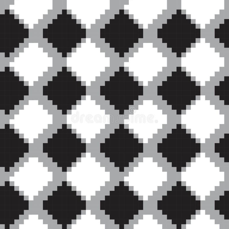 Black and White Argyle Seamless Pattern Background Stock Vector ...