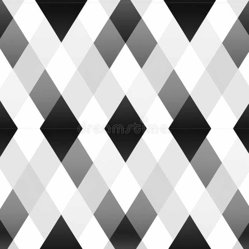 Black and White Argyle Style Wallpaper with Gradient Color Blends Stock ...