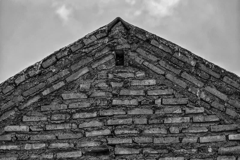 Black and White from the Arrangement of Bricks that Form a Triangle for ...