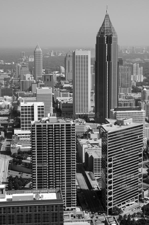 Black and White Atlanta stock photo. Image of location - 21178552