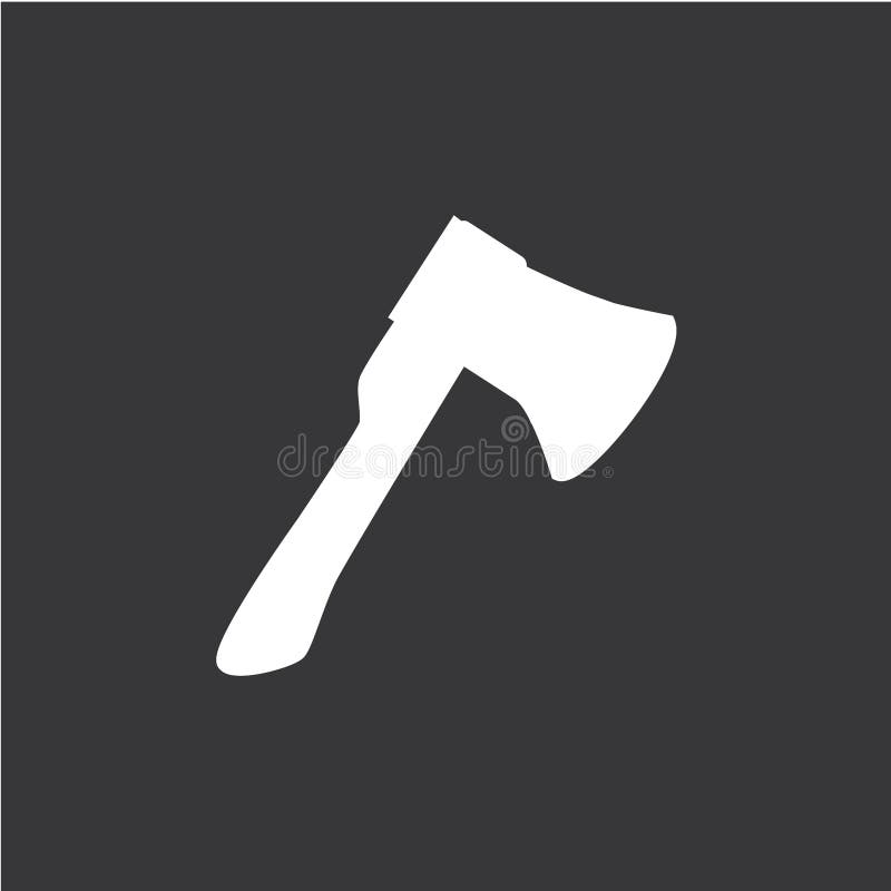 Black and white axe sign stock vector. Illustration of danger - 92383481