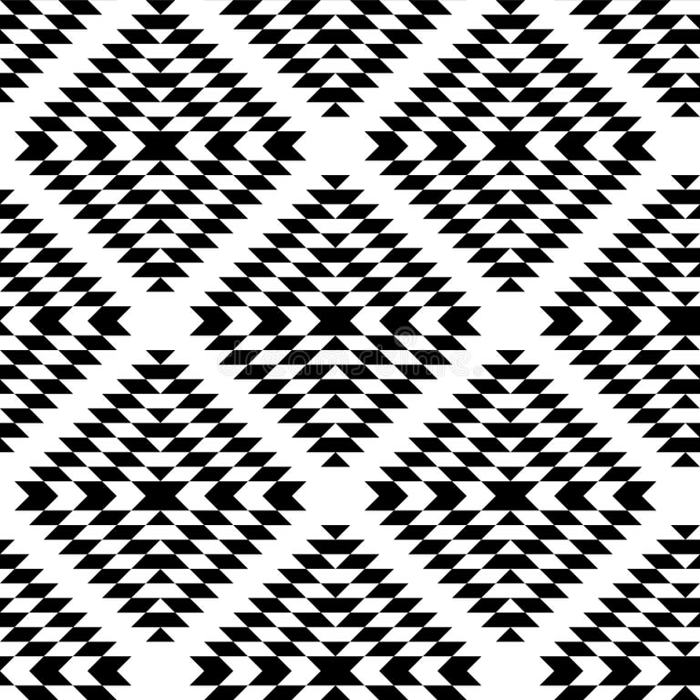 Aztec Pattern Black Stock Illustrations – 45,567 Aztec Pattern Black ...