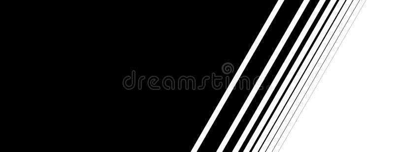 Black and White Background Banner with Fading Color Made of Stripes ...