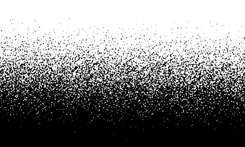 Black on White Background. Black and White Dissolve Halftone Grunge ...