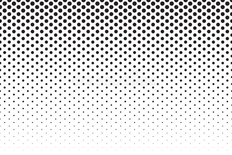 Black and White Background with Dot Spot Pattern. Seamless Vector ...