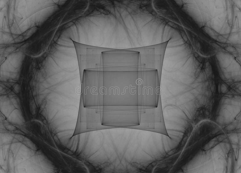 Black and White Background. Fantasy Pattern Texture. Digital Art. 3D ...