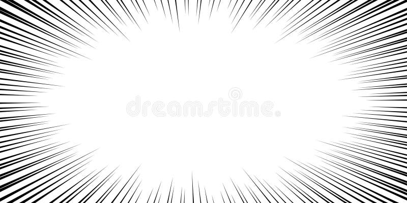 Black and White Background Illustration of Concentrated Lines ...