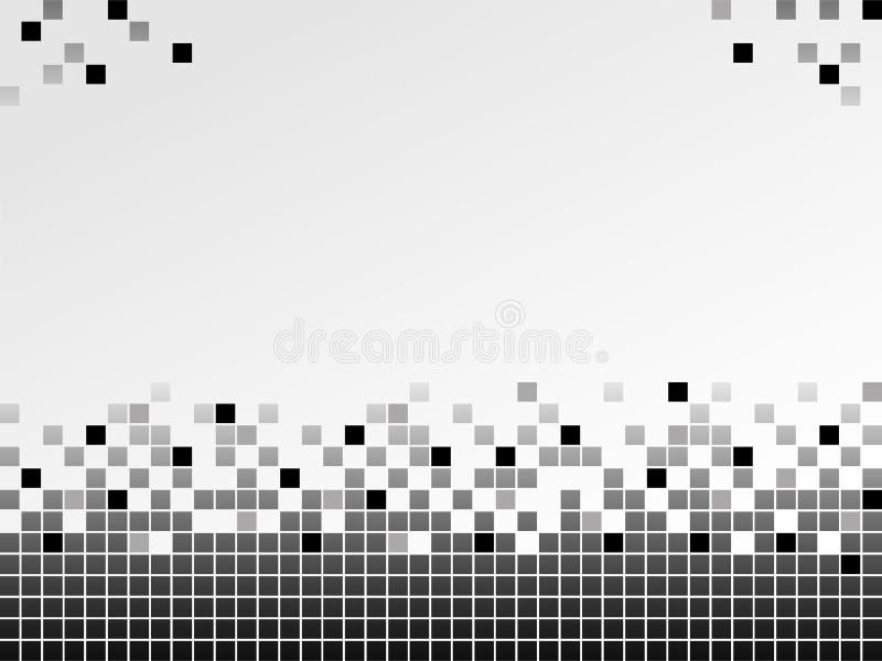 Abstract Background with Black and White Pixels Stock Vector ...