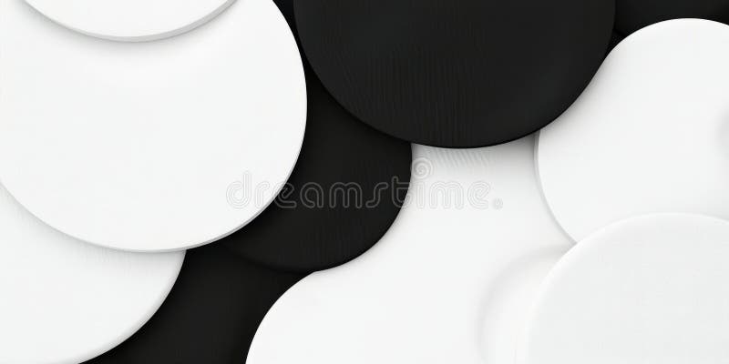 A Black and White Background with Soft, Circular Shapes that Overlap ...