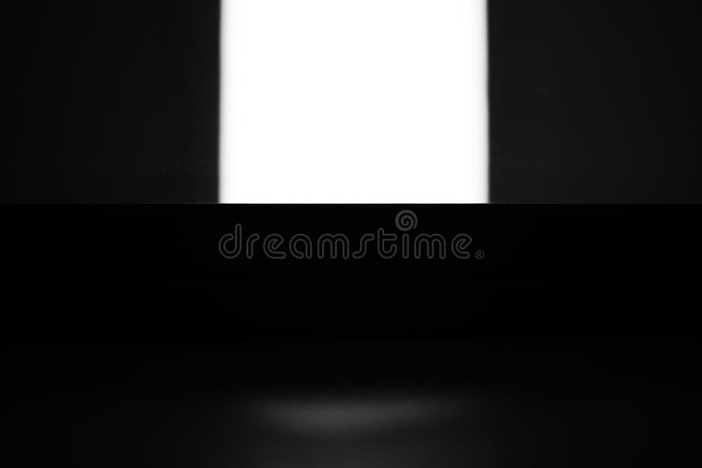 Black and White Background of Square of Light Stock Image - Image of ...