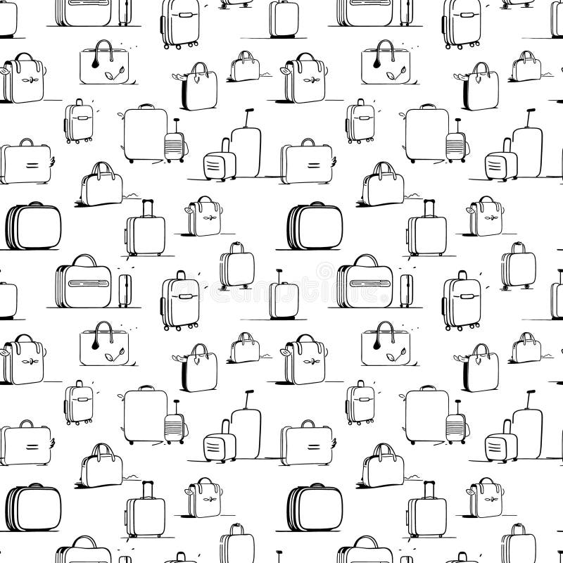 Continuous Line Drawing Suitcases Stock Illustrations – 27 Continuous ...